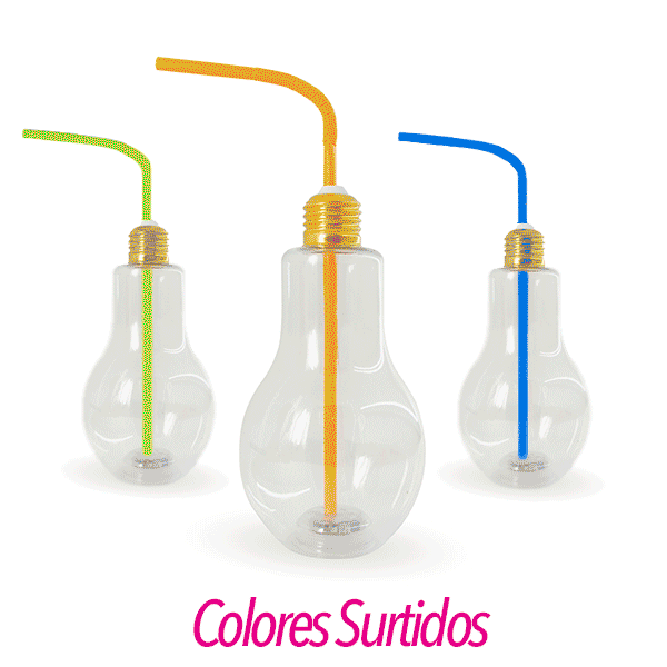 Vaso Botella Led Ampolleta 1 Unidad – FIESTA EXPRESS