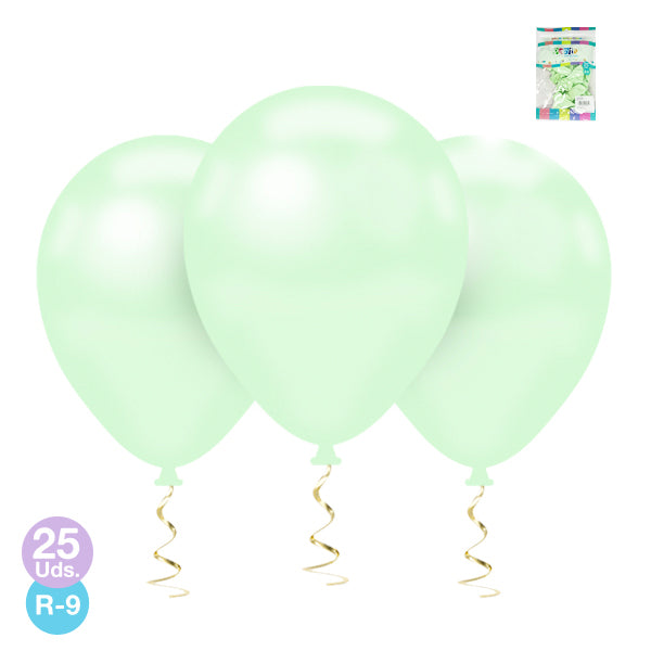 Globo R9 M.G. Pastel Colores 25 Unidades – FIESTA EXPRESS