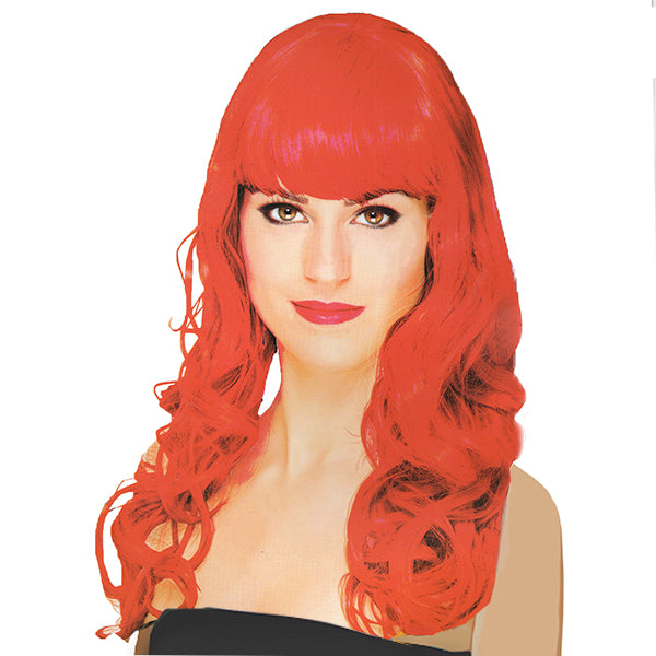 PELUCA CRESPA ROJO – FIESTA EXPRESS